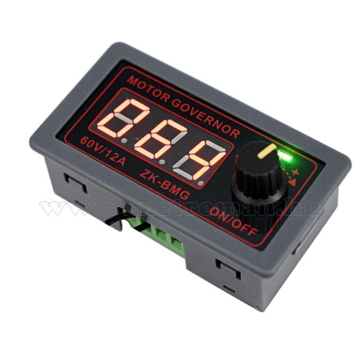 DC motor fordulatszám szabályzó DC 9-60 Volt 500 Watt MZK-BM